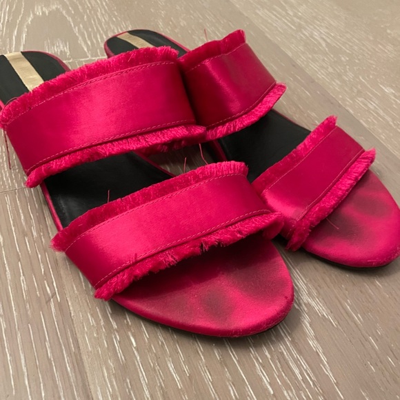 Kenneth Cole | Shoes | Kenneth Cole Two Strap Sandals In Hot Pink ...